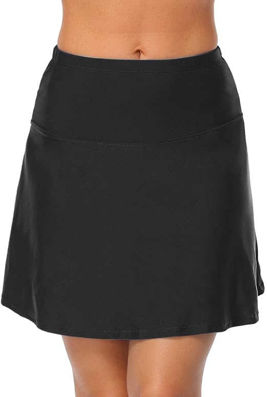 Hilor Damen Hohe Taille Swim Hosen Schwimmrock Tankini Rock Bademode ...