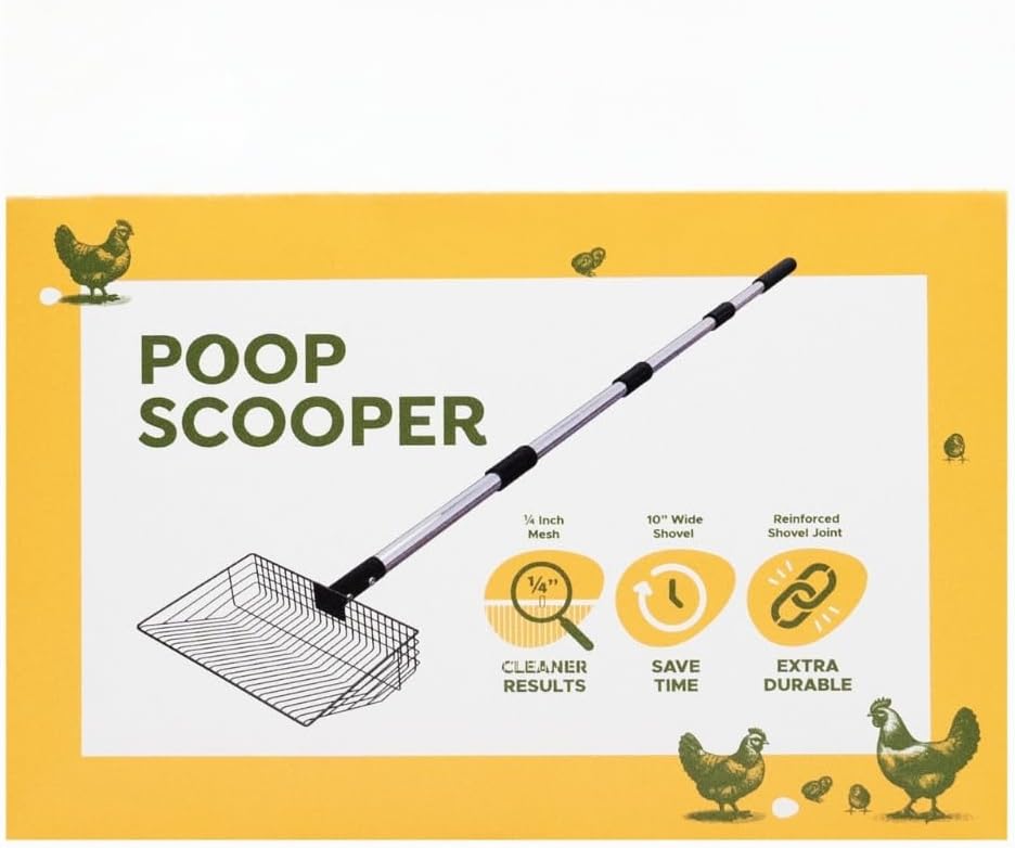 Amazon.com: The Coop Scoop® 2-in-1 Chicken Poop Scooper & Rake ...