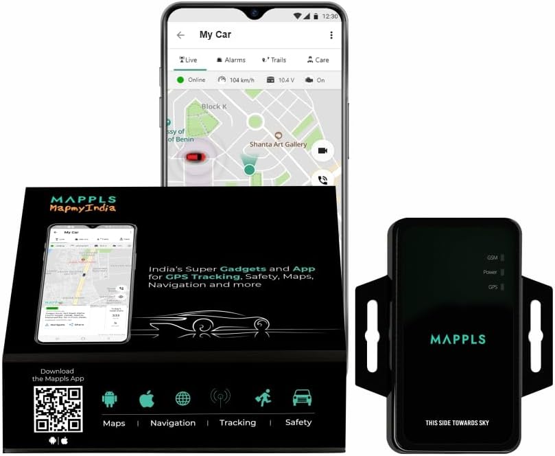 Mappls Lx10 Deep Installed GPS Vehicle Tracker by MapmyIndia | Live ...