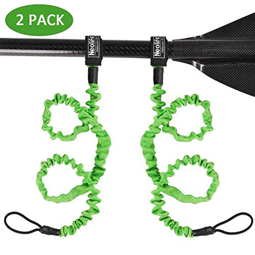 Neolife Stretchable Kayak Paddle Leash, Coiled Rod Leash Tool Lanyard ...