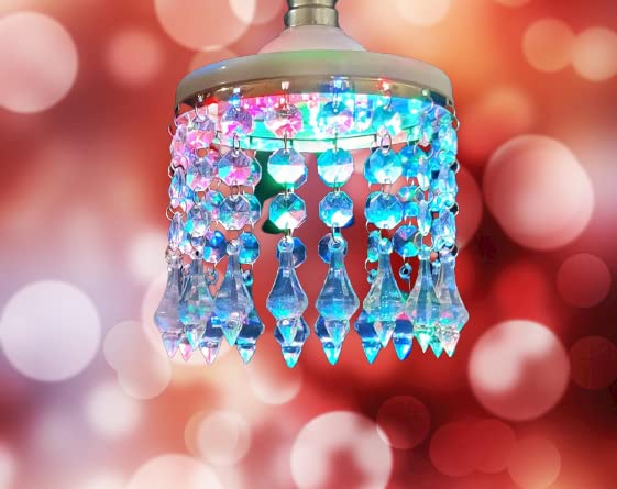 Buy PRABHAM RGB Multicolor Changing Crystal Mini Jhoomer Hanging B22 ...