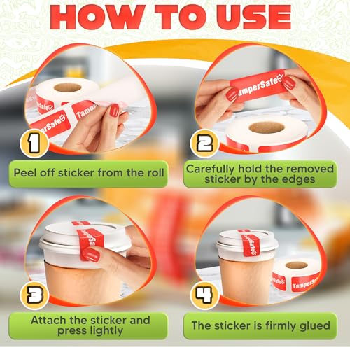 Snapklik.com : Tamper Seal Stickers, Tamper Proof Stickers, Tamper ...