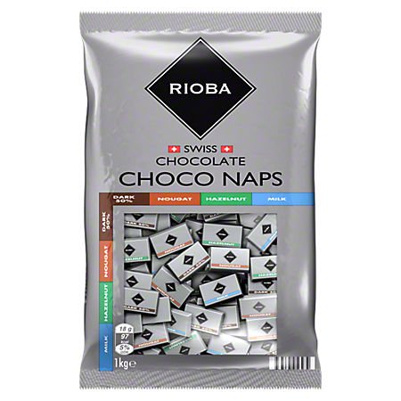 Rioba - Swiss Chocolate Schoko Naps - 1kg : Amazon.de: Lebensmittel ...