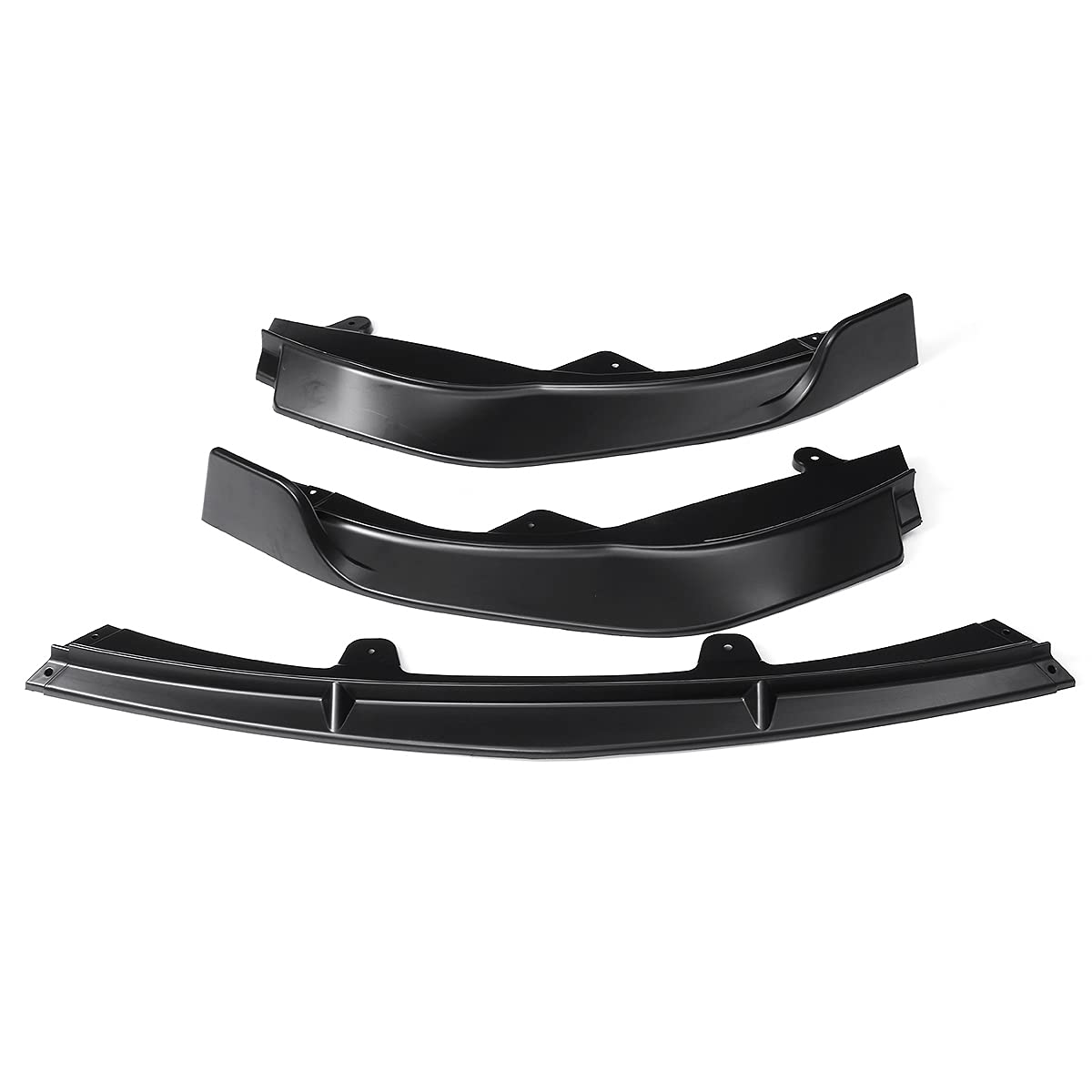 Buy MZCDM Car Front Bumper Spoiler, New 3 Piece Splitter Lip Chin Car ...