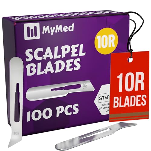 10r Blades Dermaplaning Pack of 100 Surgical Blades 10r, Size 10r ...