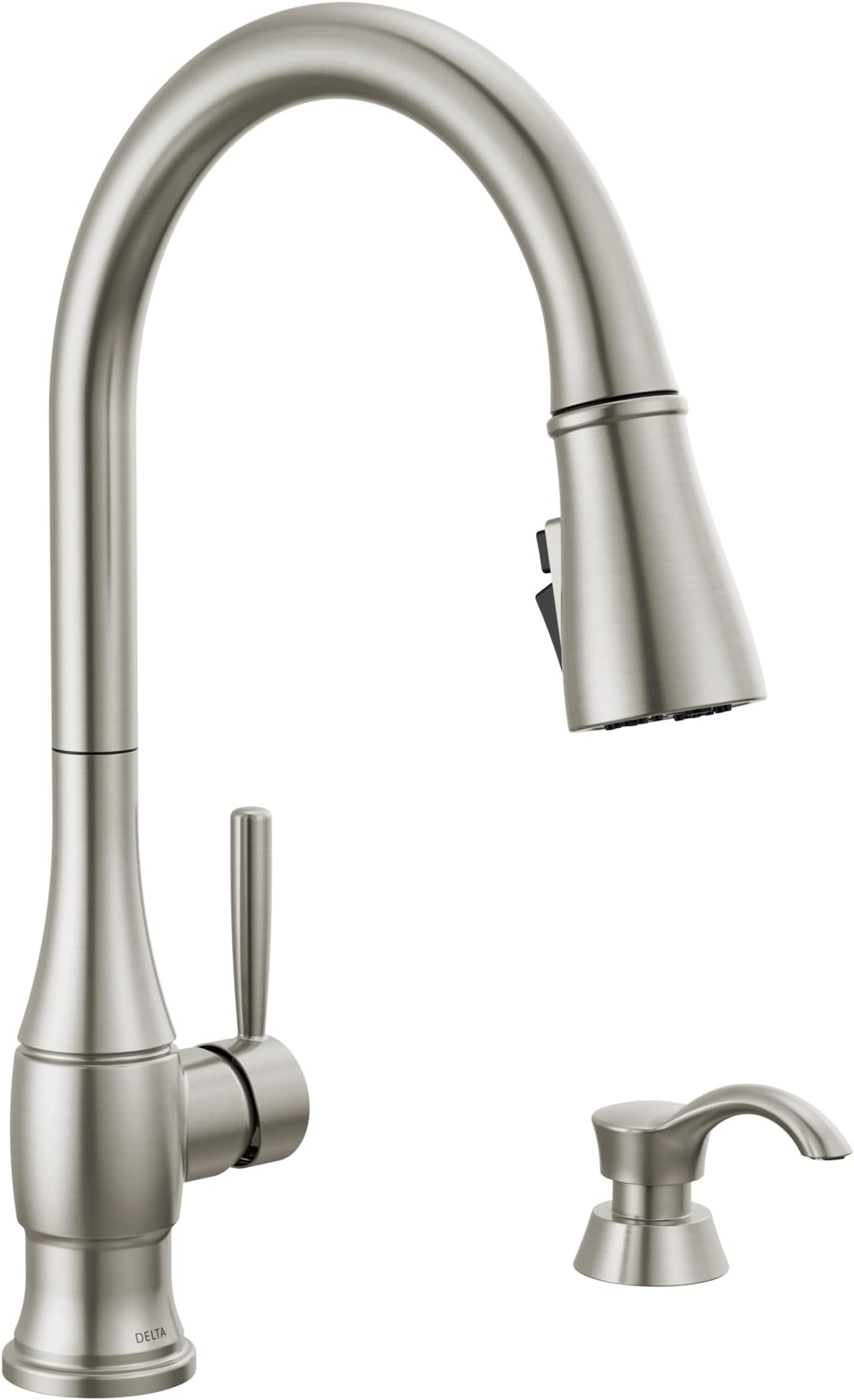 Delta Faucet Arabella Single-Handle Kitchen Sink Faucet with Pull Down ...
