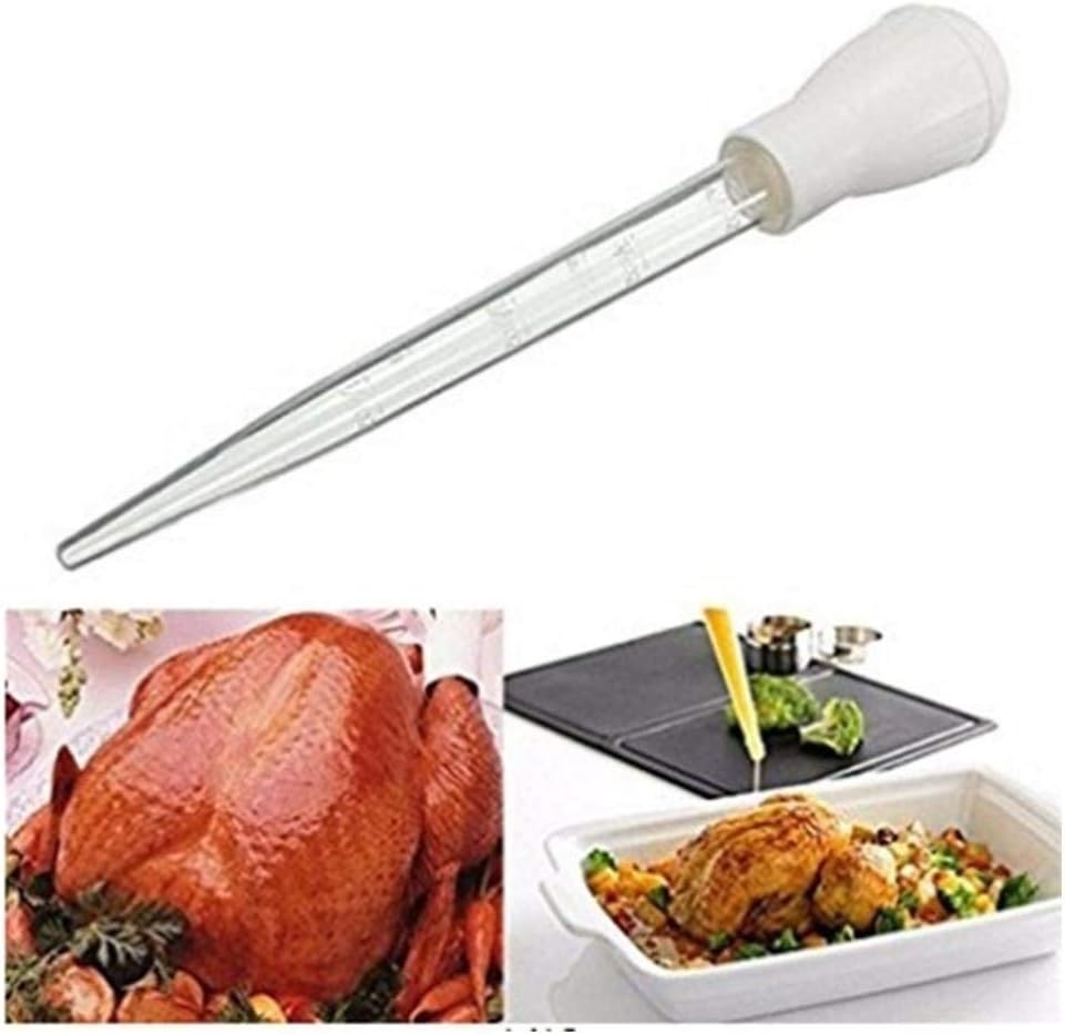 Turkey Baster, Chicken Poultry Meat BBQ Baster Syringe Tube with ...