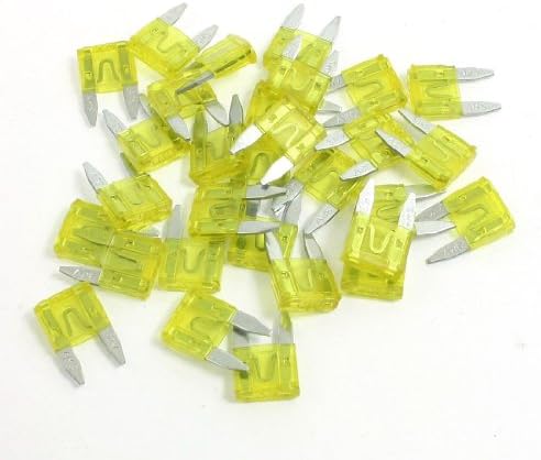 Amazon.com: uxcell Car 60A 32V Male PAL Slow Blow Fuse 2Pcs Yellow ...