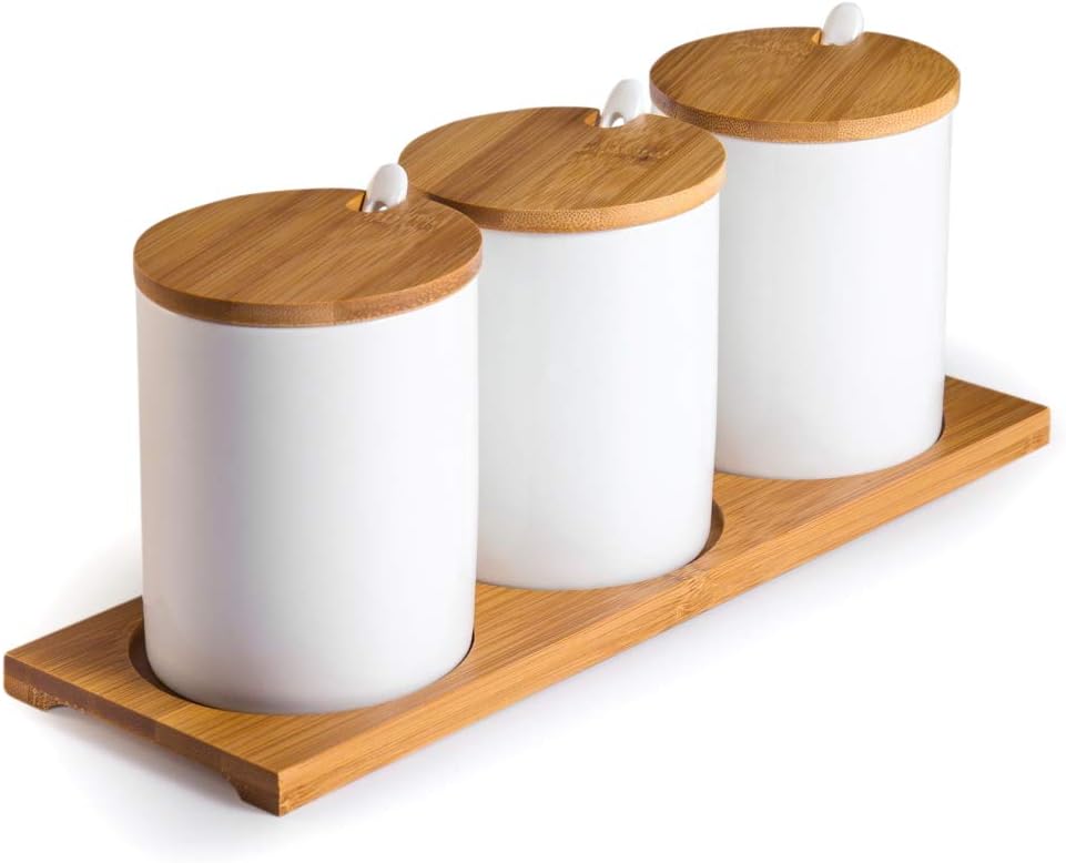 Amazon.com: Yalucky Kitchen Canisters Sets With Airtight Lid And Spoon ...
