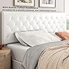 Amazon.com: Keyluv Upholstered Platform Bed Frame with Button Tufted ...