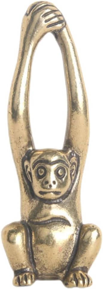 Amazon.com: Brass Monkey Figurine Feng Shui Brass Monkey Statue Mini ...