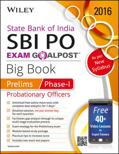 Wiley's State Bank of India Probationary Officer (Sbi Po) Exam Goalpost ...