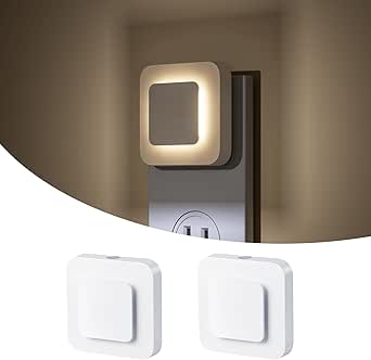 Midea Backlit Night Lights Plug Into Wall,Indirect Soft White Night ...