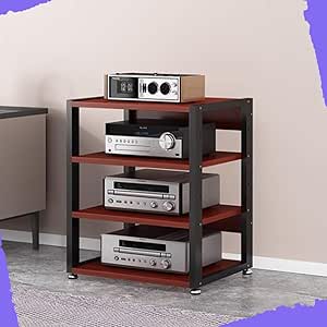 5-Tier Heavy Duty Audio Rack - 90cm AV Media Stand for Amplifiers ...