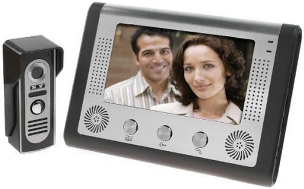 BW 7 Inch Video Door Phone Doorbell Video Entry System Intercom Kit 1 ...
