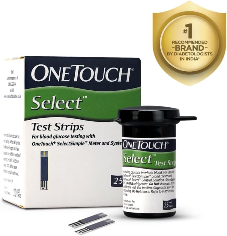 OneTouch Select Test Strips | Pack of 50 Strips | Blood Sugar Test ...