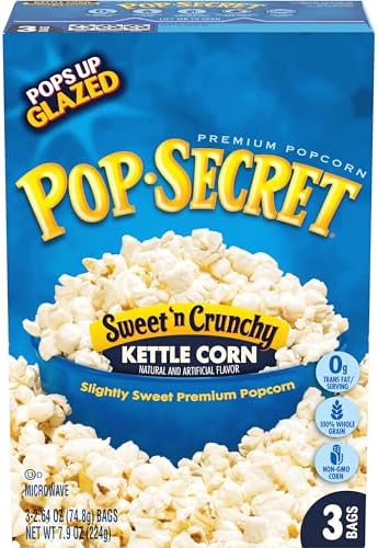 Amazon.com: Pop Secret Popcorn, Sweet 'n Crunchy Kettle Corn Microwave ...