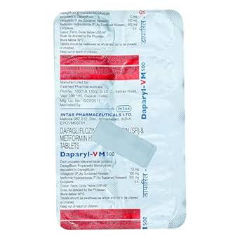 Daparyl-VM 500 - Strip of 10 Tablets : Amazon.in: Health & Personal Care