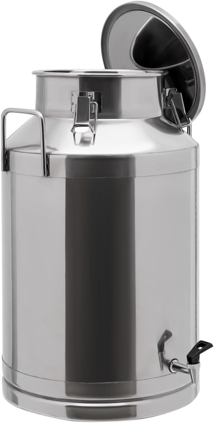 Amazon.com: 60L/15.85Gal Milk Can with Faucet, Stainless Steel Milk ...