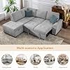 Amazon.com: Ball & Cast 85" Sectional Sofa W/Movable Storage Ottoman ...