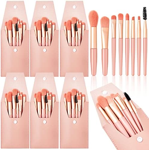 Amazon.com: 16 Sets Travel Makeup Brush Set Synthetic Fiber Face ...