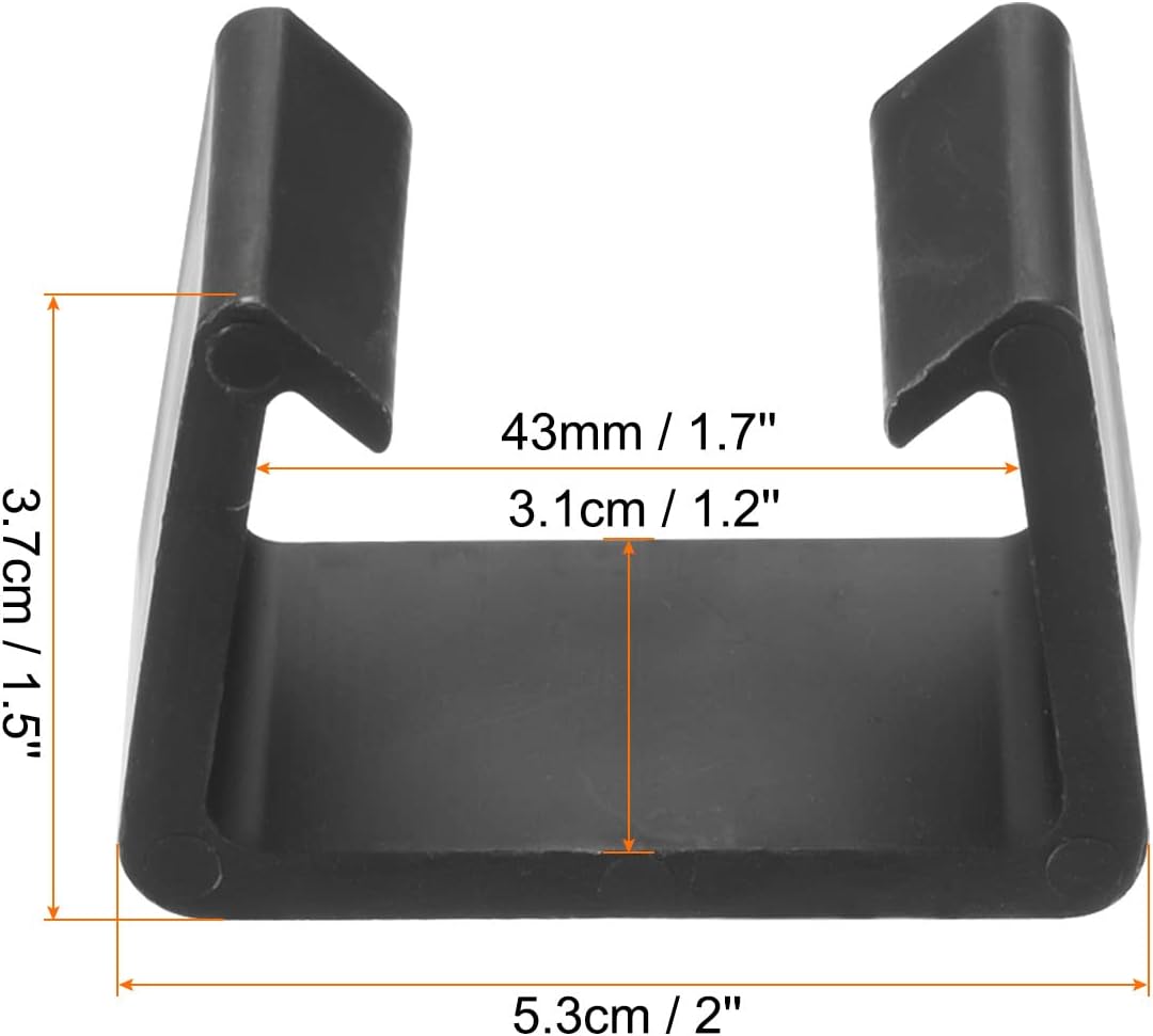 PATIKIL Patio Furniture Clips, 4 Pack 43mm Dia Sofa Rattan Furniture ...