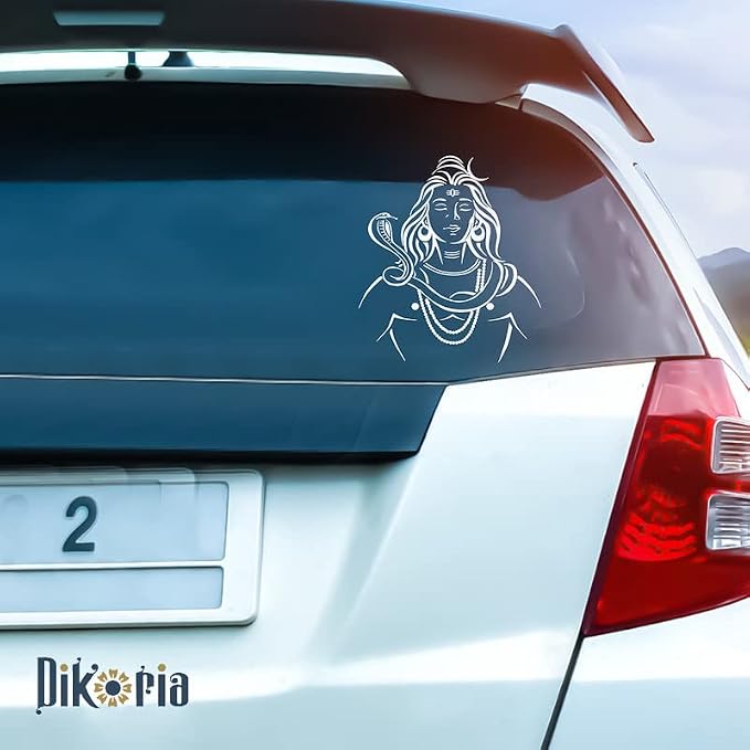 Dikoria Shiva Car Sticker, car Stickers for Car Exterior, Glass, Wall ...