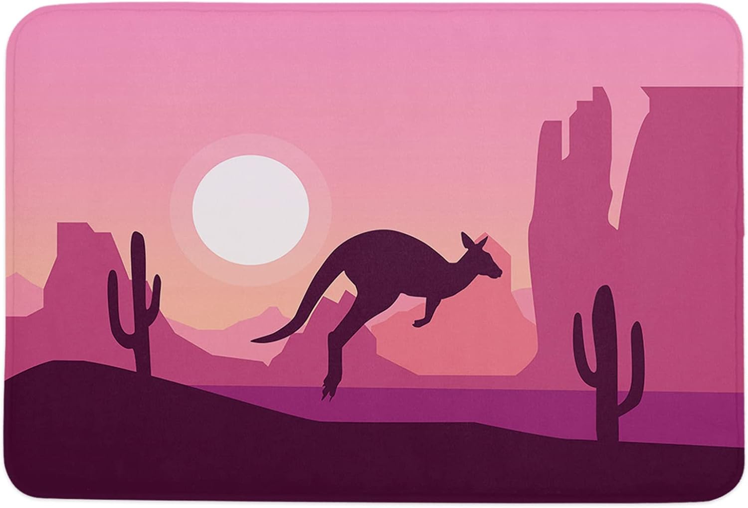 Amazon.com: Kangaroo Silhouette Door Mat Welcome Mats 1-Pack - Indoor ...