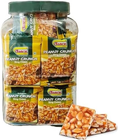Samrat | Peanut Sing Chikki Indian Sweets |Crunchy Gud Patti and ...