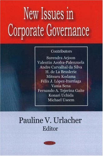 Amazon.com: New Issues in Corporate Governance: 9781604560046: Urlacher ...