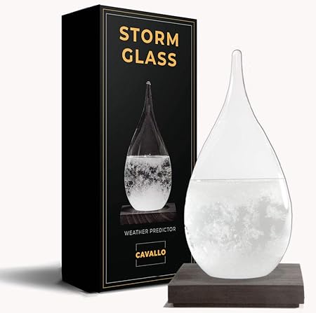 Amazon.com : CAVALLO MERCANTILE Storm Glass Weather Predictor with Dark ...