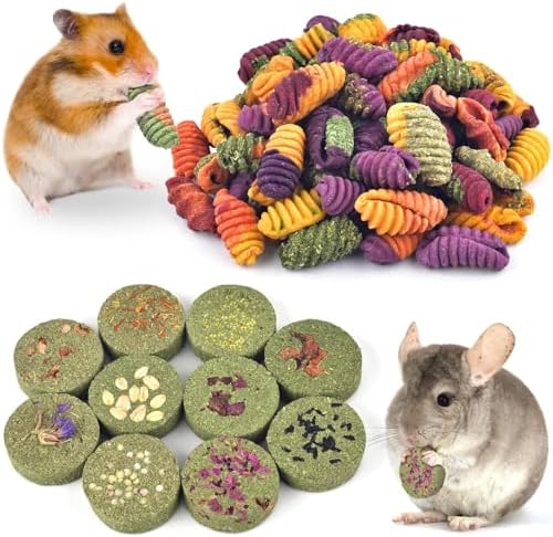 Amazon.com : ERKOON Chinchilla Treats with 10Pcs Chew Blocks, Chew Toys ...