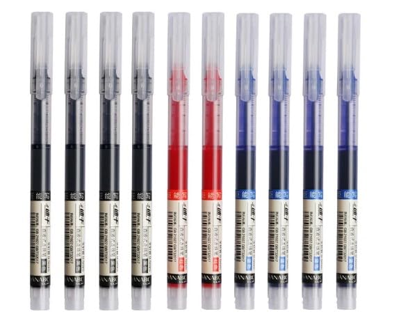 like it 0.5mm Roller Pen Color ink Straight Liquid Rollerball Gel Pen ...