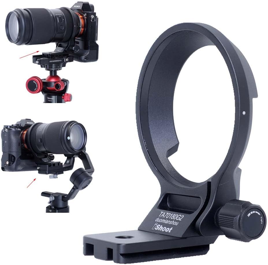 Amazon.com : iShoot Lens Collar Tripod Mount Ring Compatible with ...