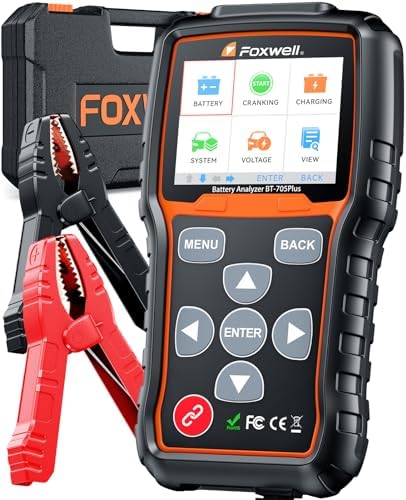 Amazon.com: FOXWELL BT705 Plus Car Battery Tester 12V 24V Automotive ...