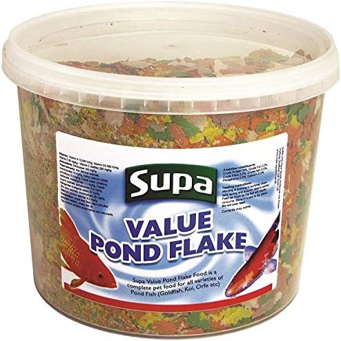 Supa Value Pond Flake Fish Food, 3 Litre Bucket | Premium Quality Koi ...