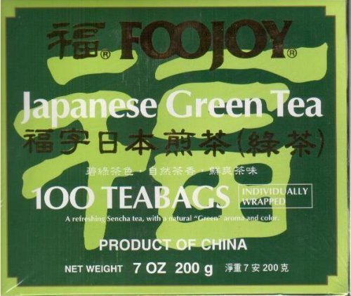 Amazon.com : Foojoy Japanese Green Tea 100 Individually Wrapped Teabags ...