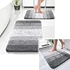 Amazon.com: OLANLY Grey U-Shaped Rug Set, 2 Item Bundle: Bath Mat ...