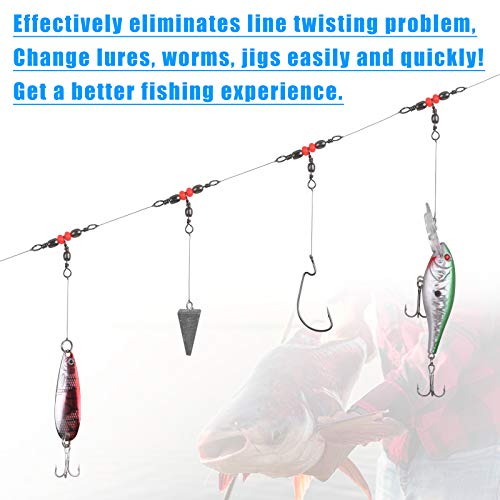Snapklik.com : Three 3 Way Swivels Fishing Tackle Crossline T-Turn ...