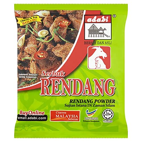 Amazon.com : Adabi Rendang Curry Powder 24G - Used to create truly ...