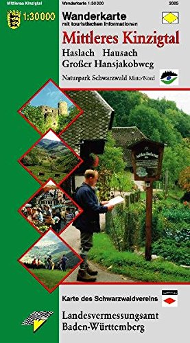 Mittleres Kinzigtal 1 : 30 000: Lva Baden- Wuerttemberg: 9783890217390 ...