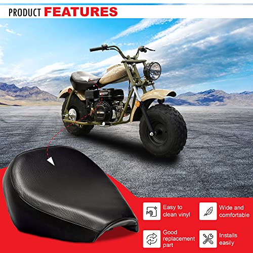 Snapklik.com : AlveyTech Black Replacement Seat - Fits 196cc 65HP ...