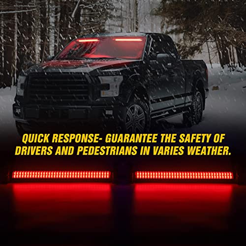 Snapklik.com : XRIDONSEN 2 In 1 Red Emergency Strobe Traffic Advisor ...