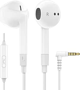 LUDOS FEROX Auricolari In-Ear Cuffie, Cuffiette con Filo e Microfono, 5 ...