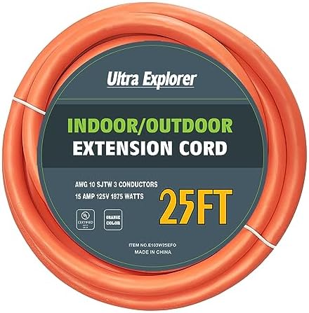 Ultra Explorer 50 Ft Outdoor Extension Cord Waterproof with Lighted ...