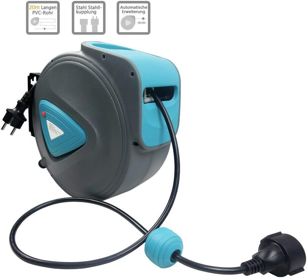 as - Schwabe Automatischer Kabelaufroller 20 m H05VV-F 3G1,5, mit Easy ...