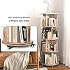 Amazon.com: Nidouillet Rotating Bookshelf, 4 Tier Revolving Bookcase ...