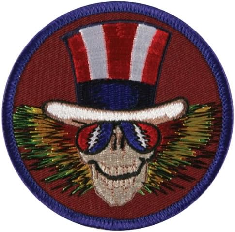 Amazon.com: Grateful Dead - Mens Grateful Dead - Uncle Sam Patch Red ...