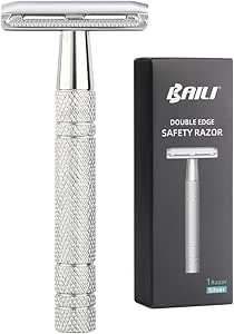 BAILI Double Edge Safety Razor Reusable Manual Rust-proof Stainless DE ...