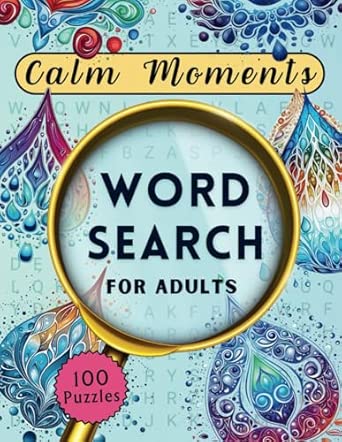 Calm Moments Word Search: Positive Word Find Activities for Adults ...